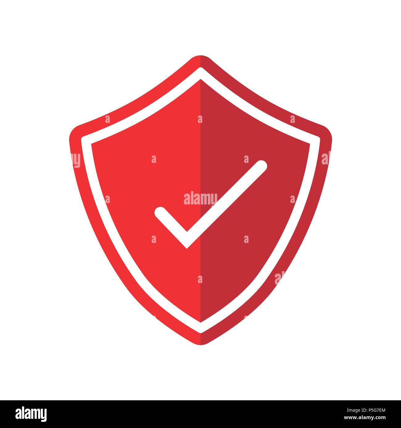 Tick Mark with shield, Security icon and help, how to, info, query ...