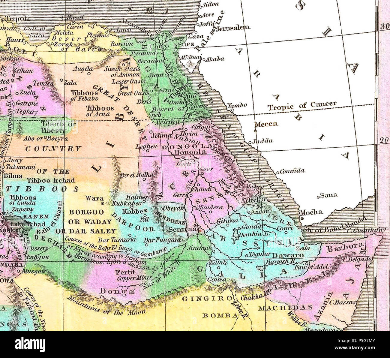 1827 Finley Map of Africa - Geographicus - Africa-finley-1827, crop ...