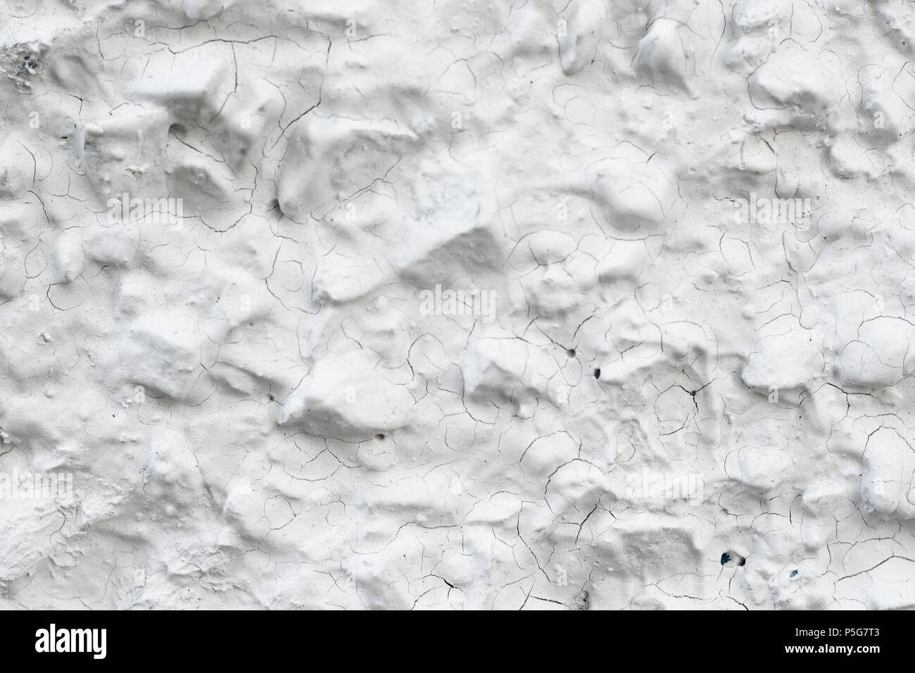Rough Concrete Wall Decoration, Painted White. White Concrete Wall with ...