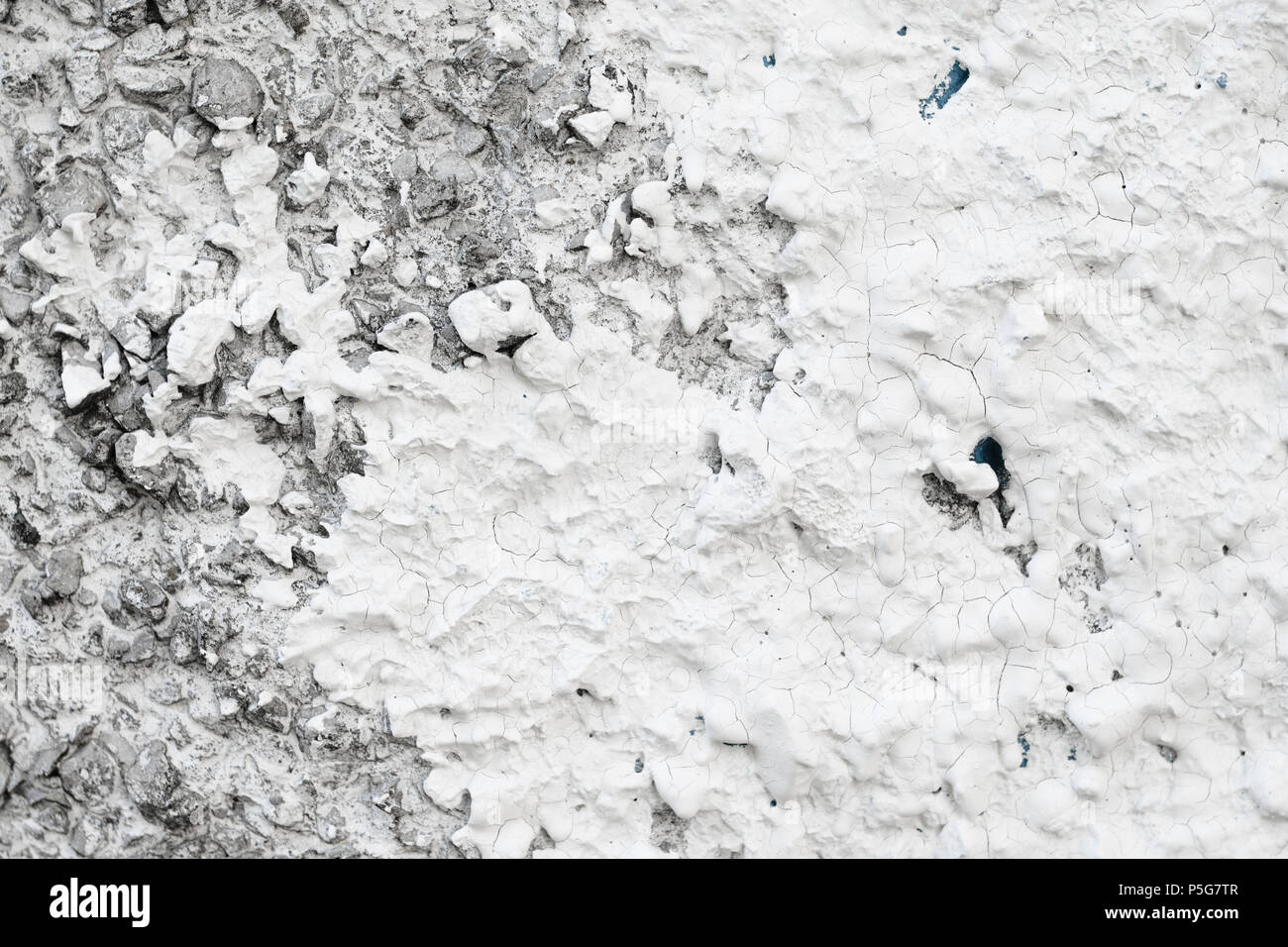 Rough Concrete Wall Decoration, Painted White. White Concrete Wall with ...