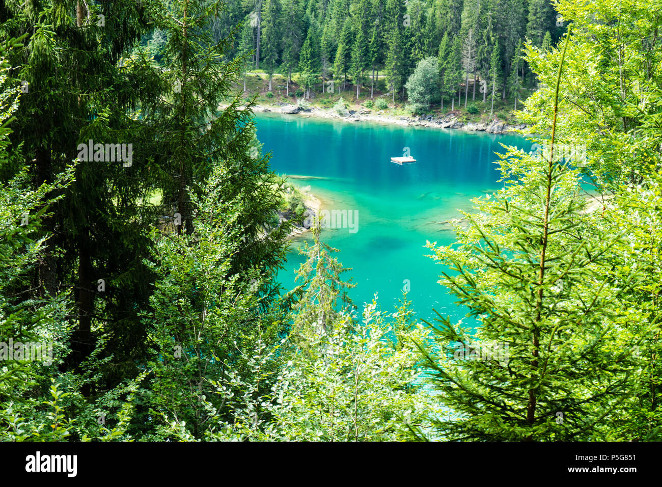 Graubünden switzerland caumasee hi-res stock photography and images - Alamy