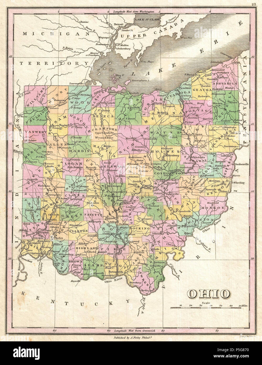 Finley map of ohio hi-res stock photography and images - Alamy