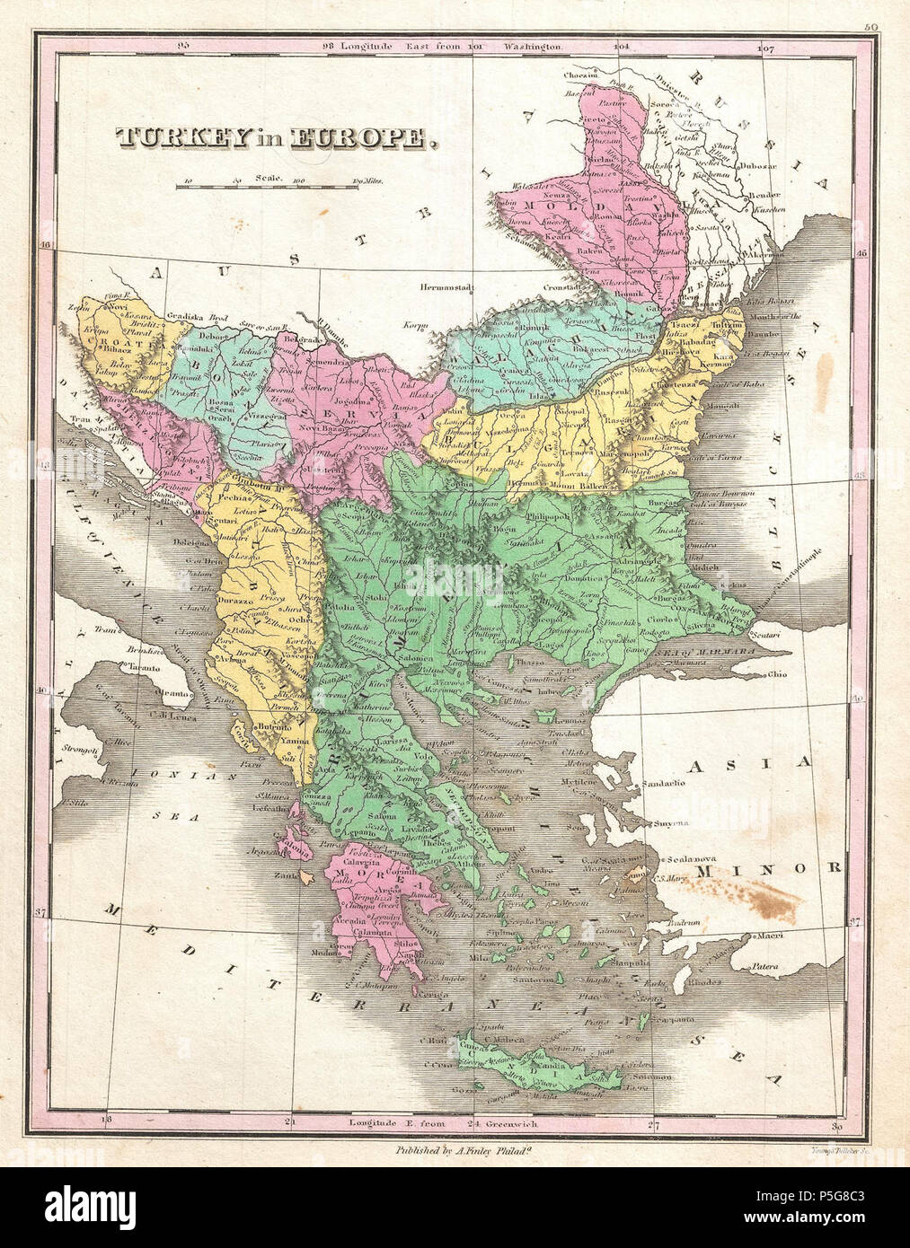 Balkans turkey in europe map hi-res stock photography and images - Alamy