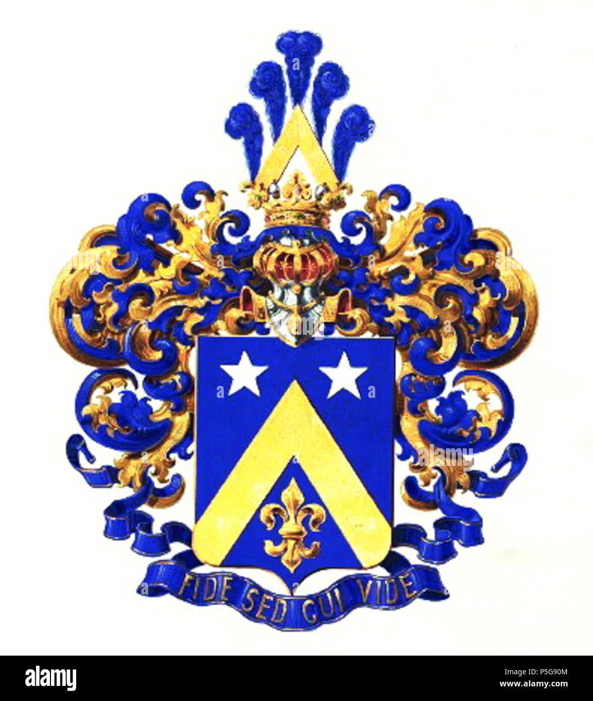 N/A. : English: Coat of arms of the family Brun de Saint-Hippolyte ...
