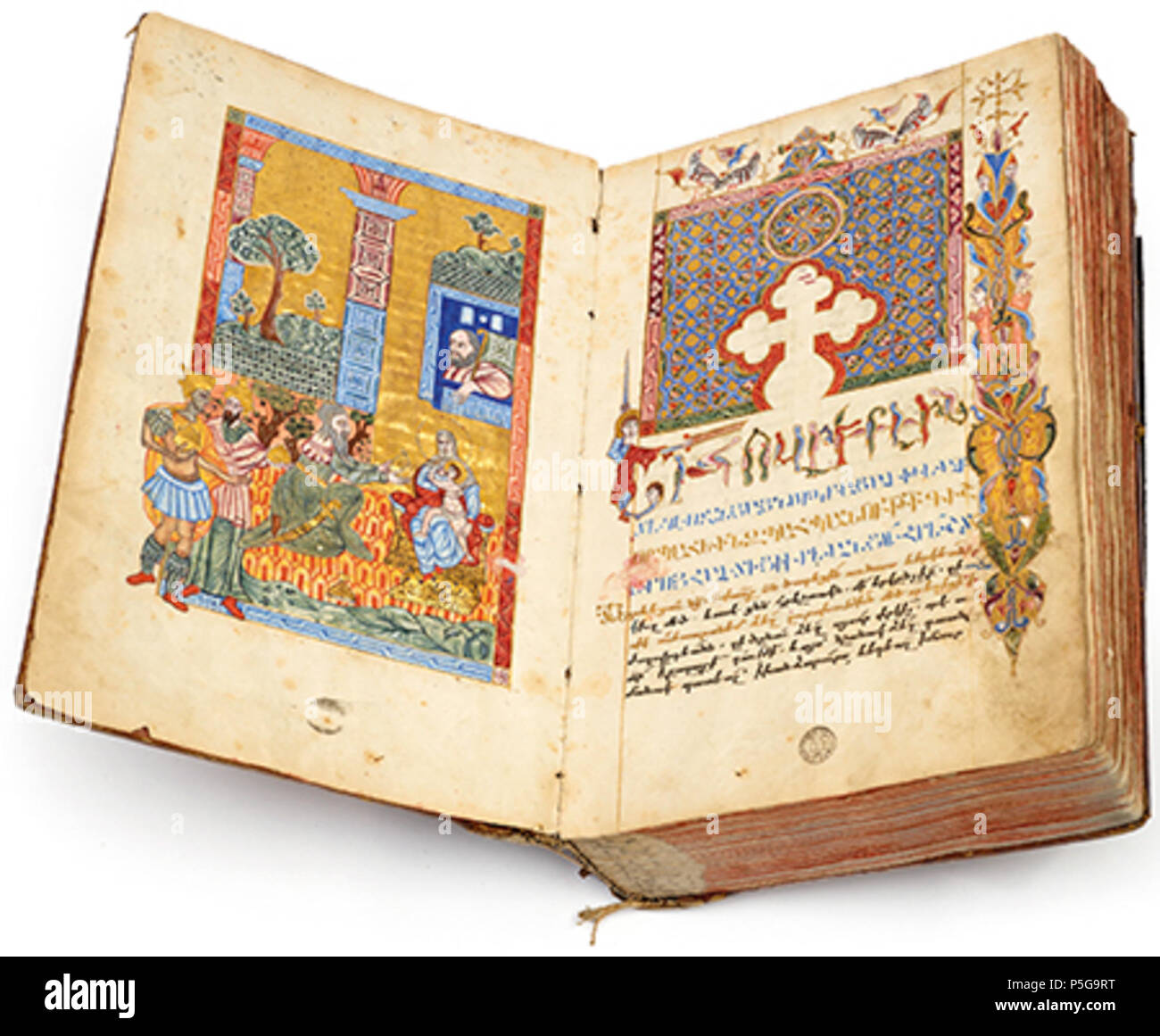 N/A. English: A lectionary containing scripture readings and prayers ...