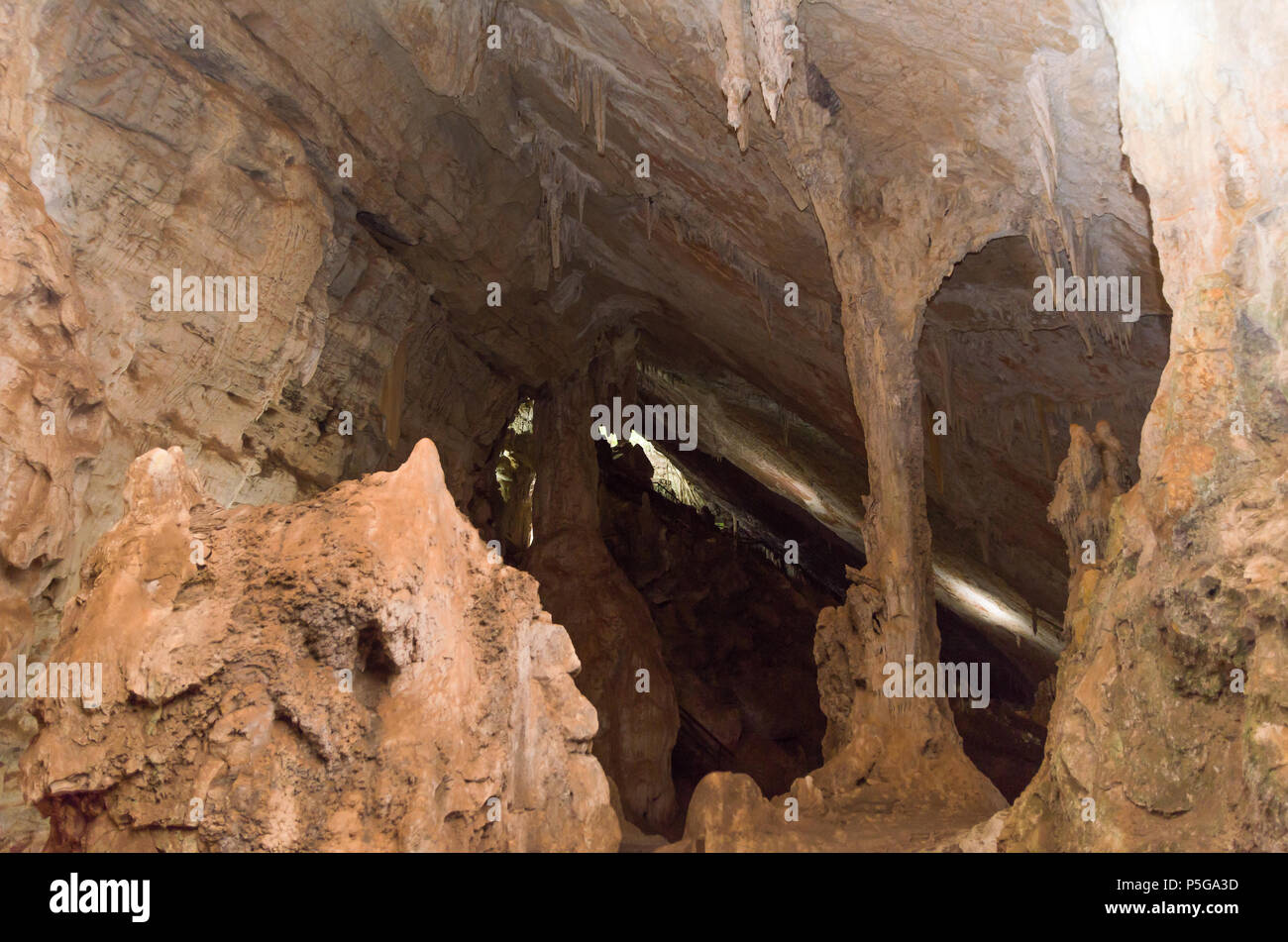 Beautiful cave of the City of Bonito in Matogrosso do Sul, Brazil Stock ...