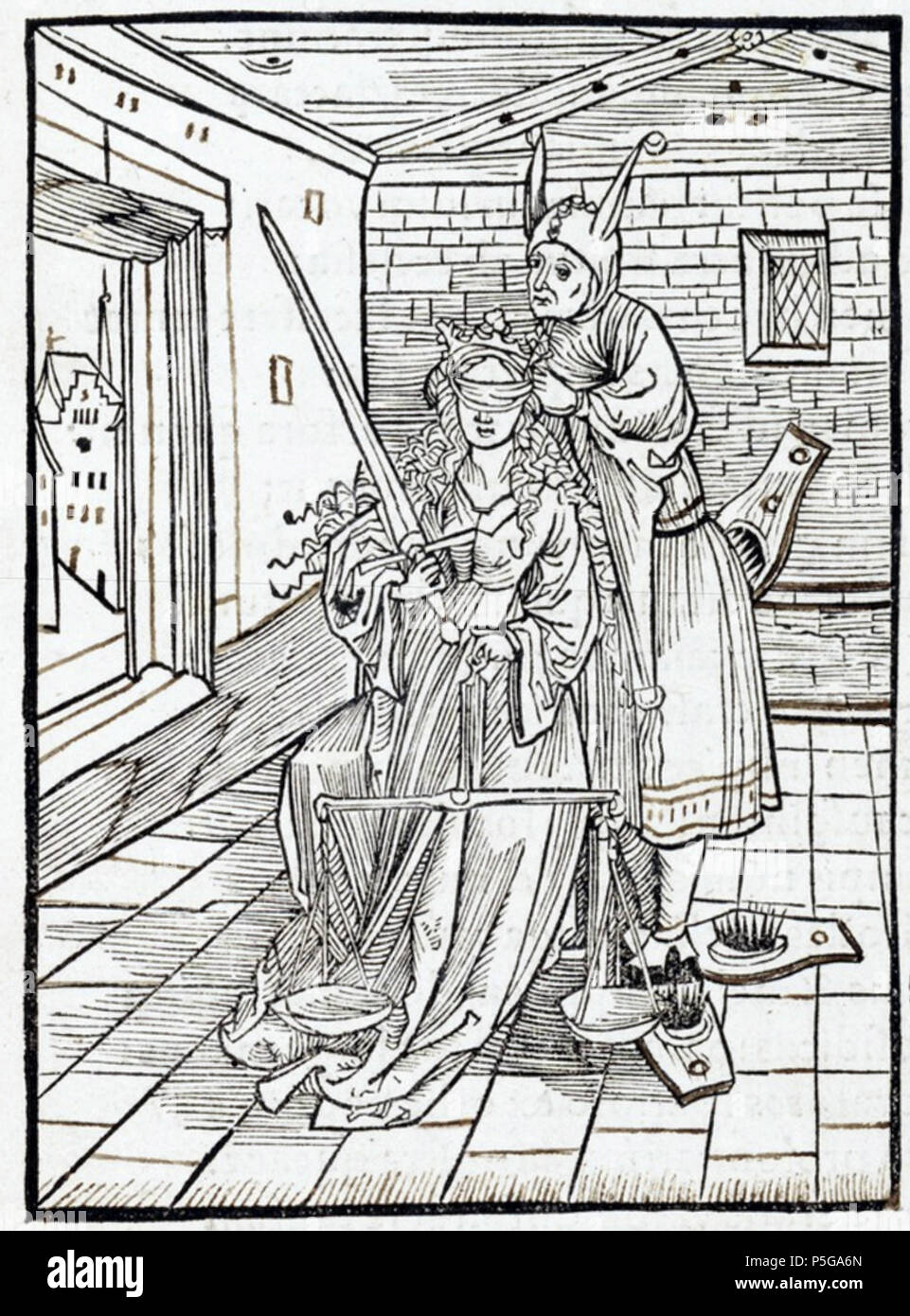 N/A. Illustration for Sebastian Brant's Narrenschiff. 1498. attributed ...