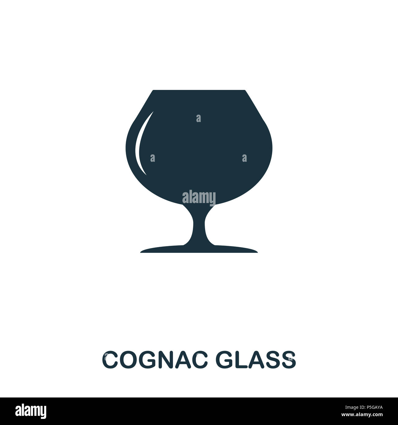 Cognac Glass icon. Line style icon design. UI. Illustration of cognac ...