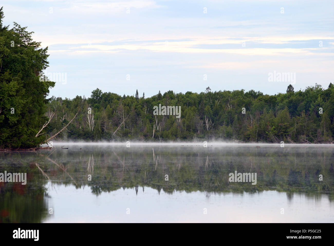 Secluded Lake in Northern Michigan Stock Photo - Alamy