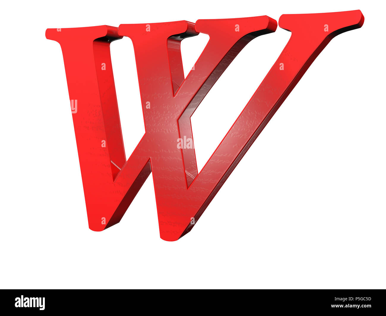 typography 3d render isolated on white background Stock Photo - Alamy