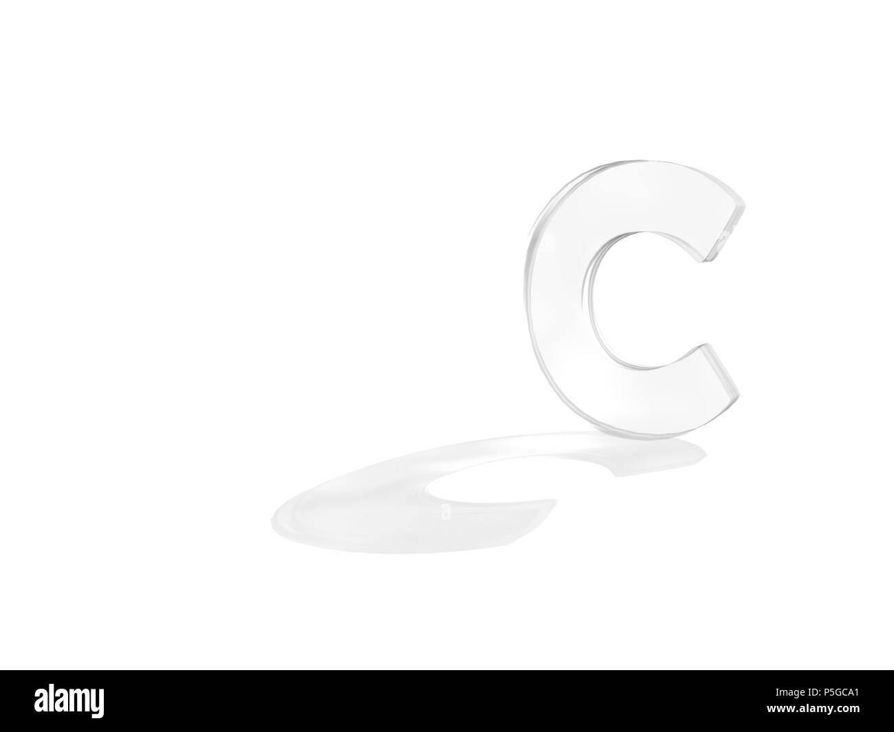 typography 3d render isolated on white background Stock Photo - Alamy