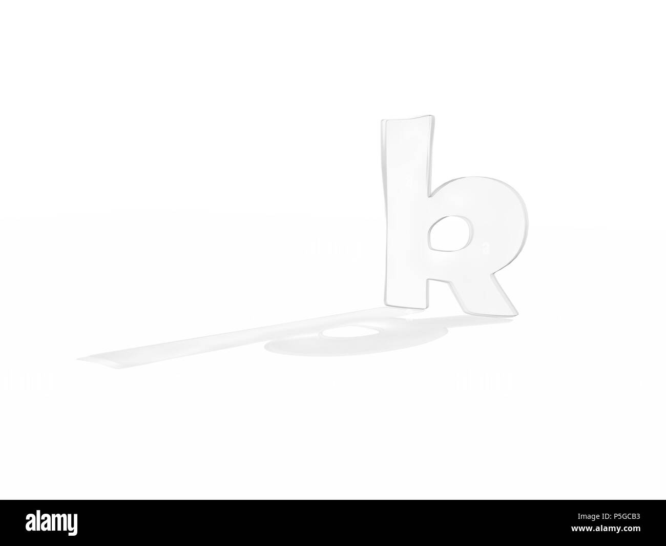 typography 3d render isolated on white background Stock Photo - Alamy