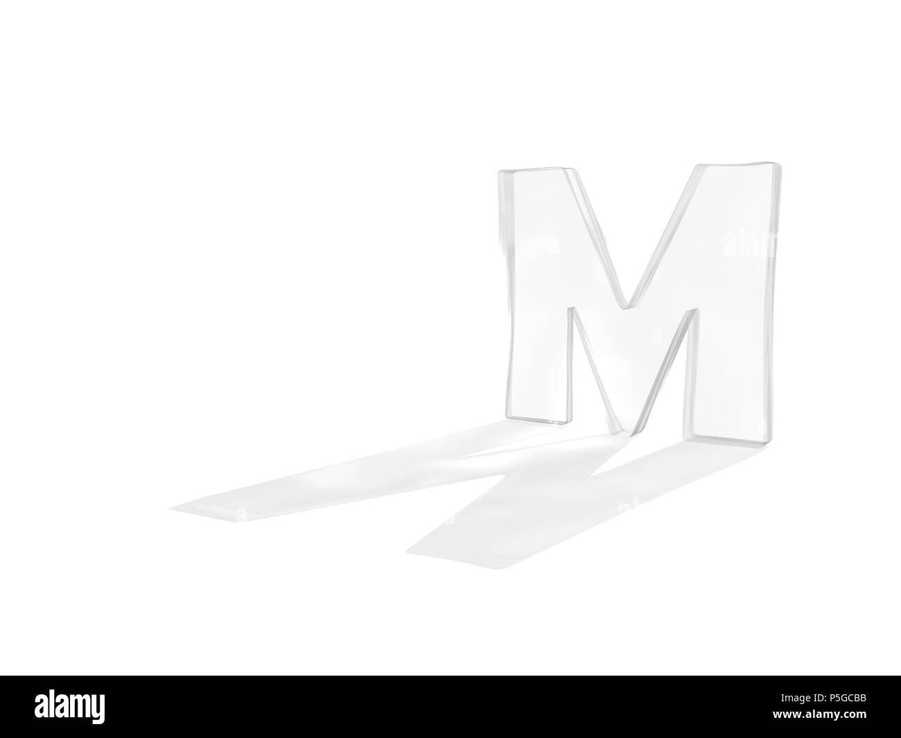 typography 3d render isolated on white background Stock Photo - Alamy