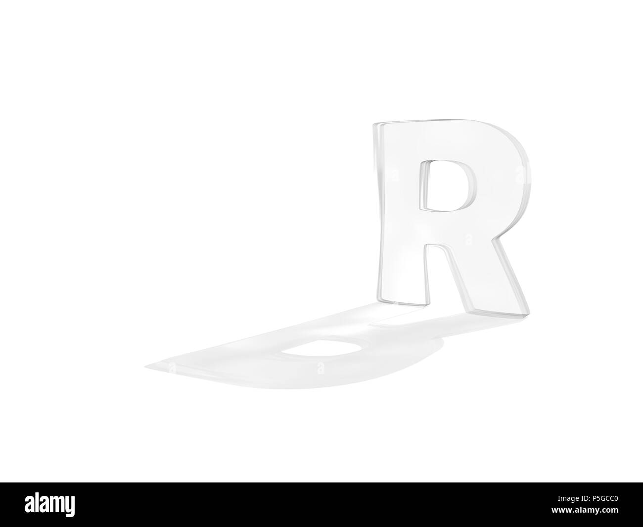 typography 3d render isolated on white background Stock Photo - Alamy