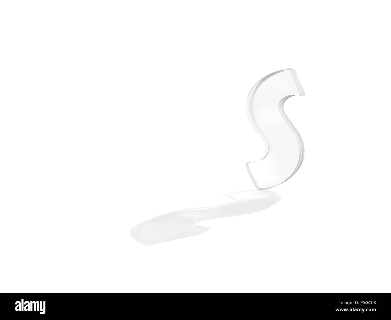 typography 3d render isolated on white background Stock Photo - Alamy