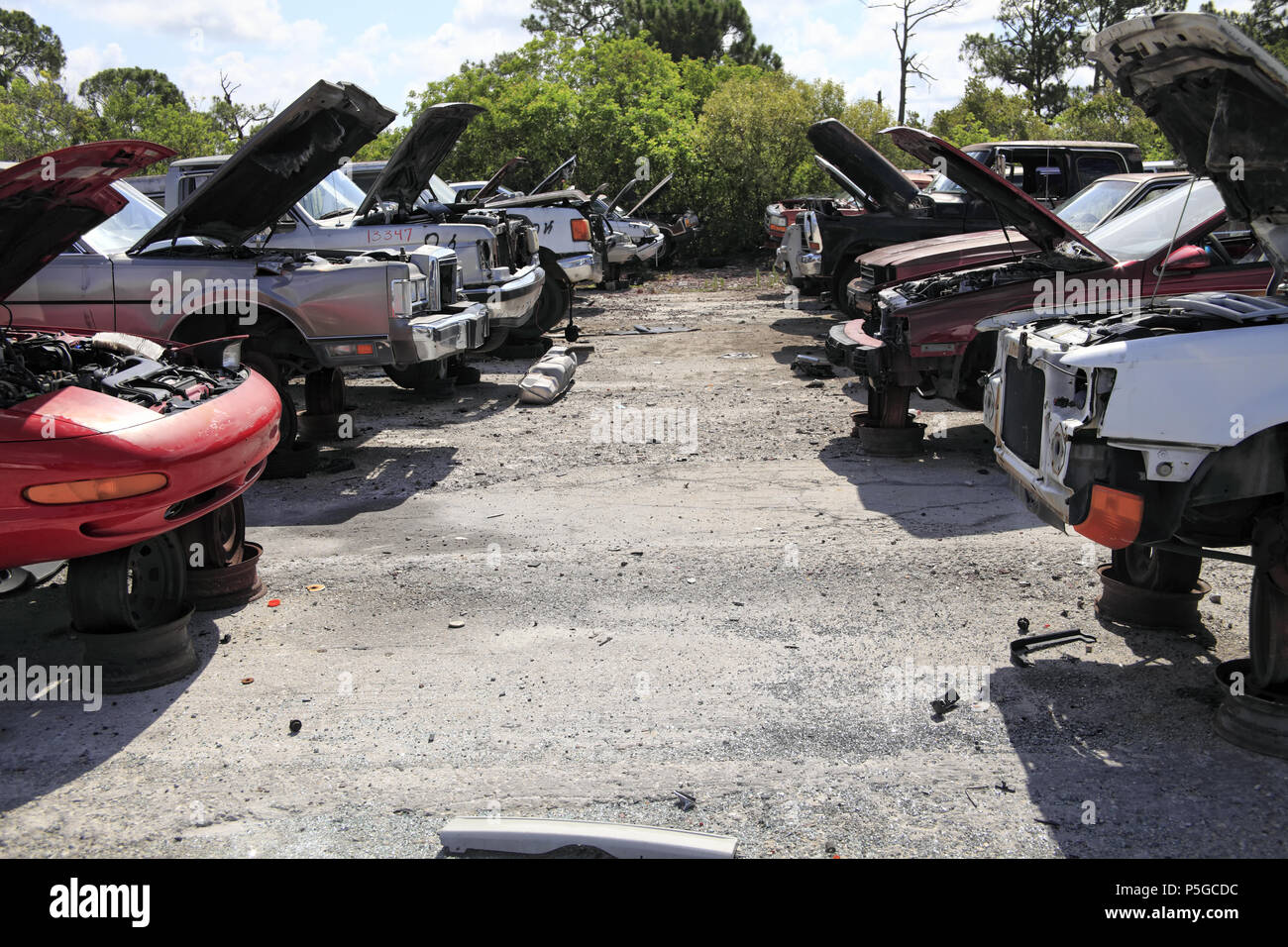 Large vehicle junkyard hi-res stock photography and images - Alamy