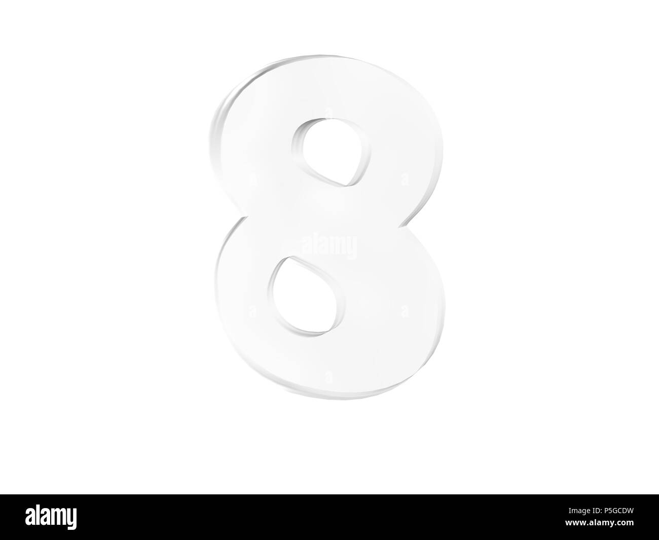 typography 3d render isolated on white background Stock Photo - Alamy