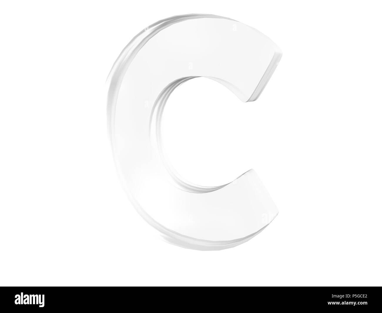 typography 3d render isolated on white background Stock Photo - Alamy