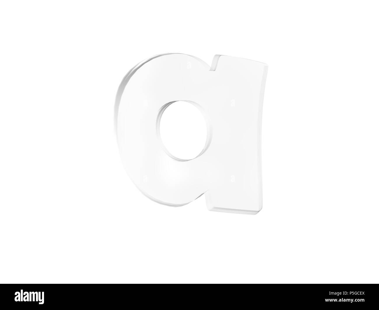 typography 3d render isolated on white background Stock Photo - Alamy