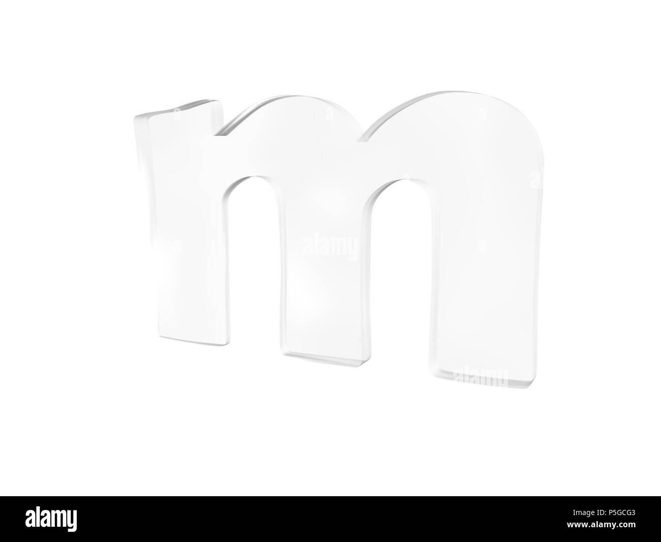 typography 3d render isolated on white background Stock Photo - Alamy