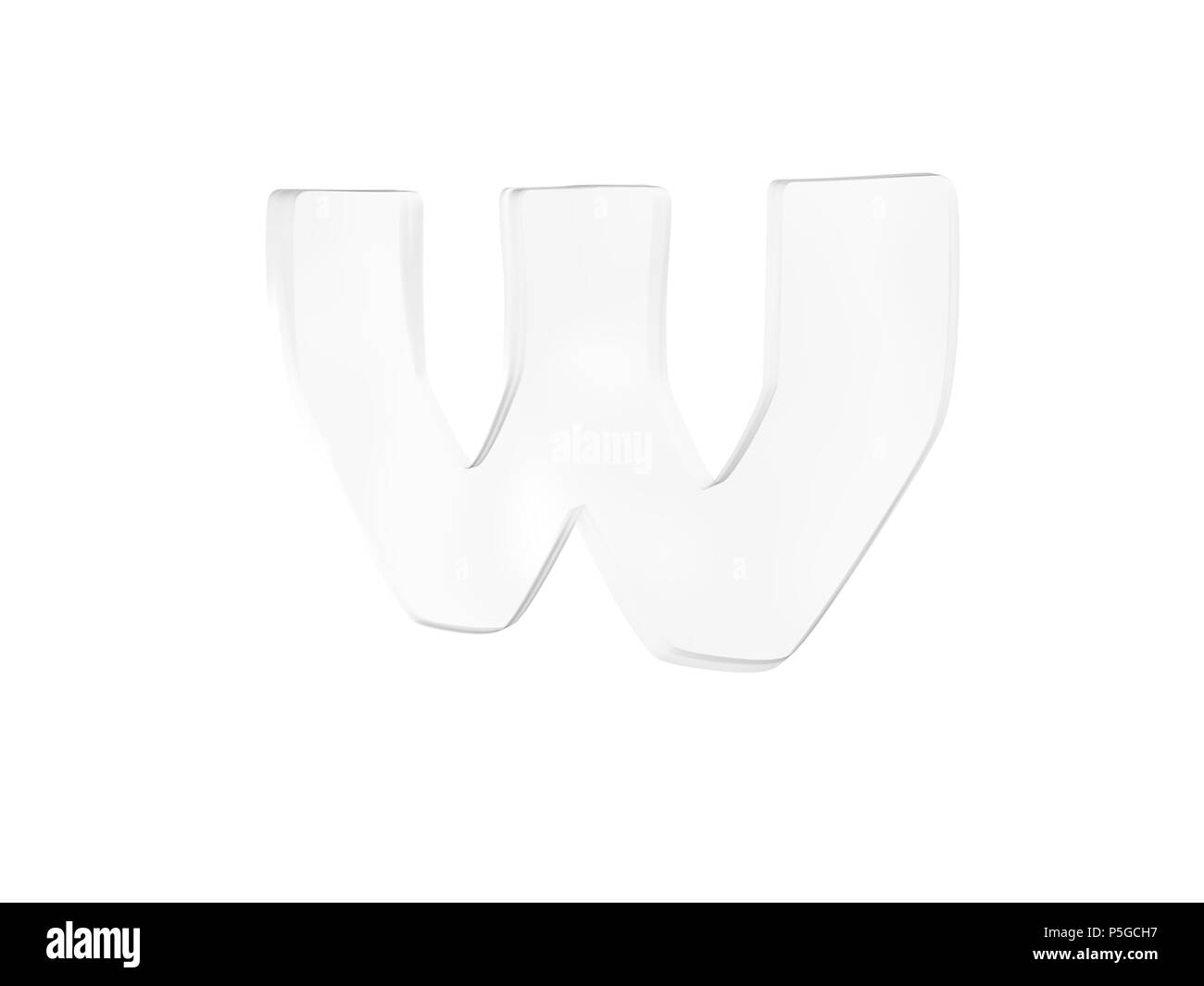 typography 3d render isolated on white background Stock Photo - Alamy