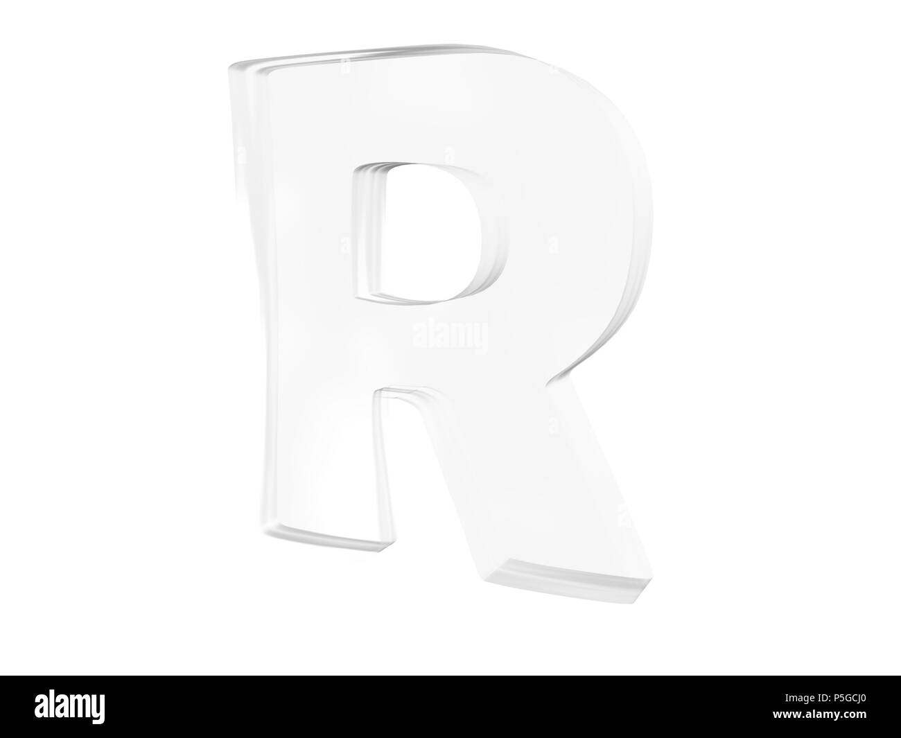 typography 3d render isolated on white background Stock Photo - Alamy