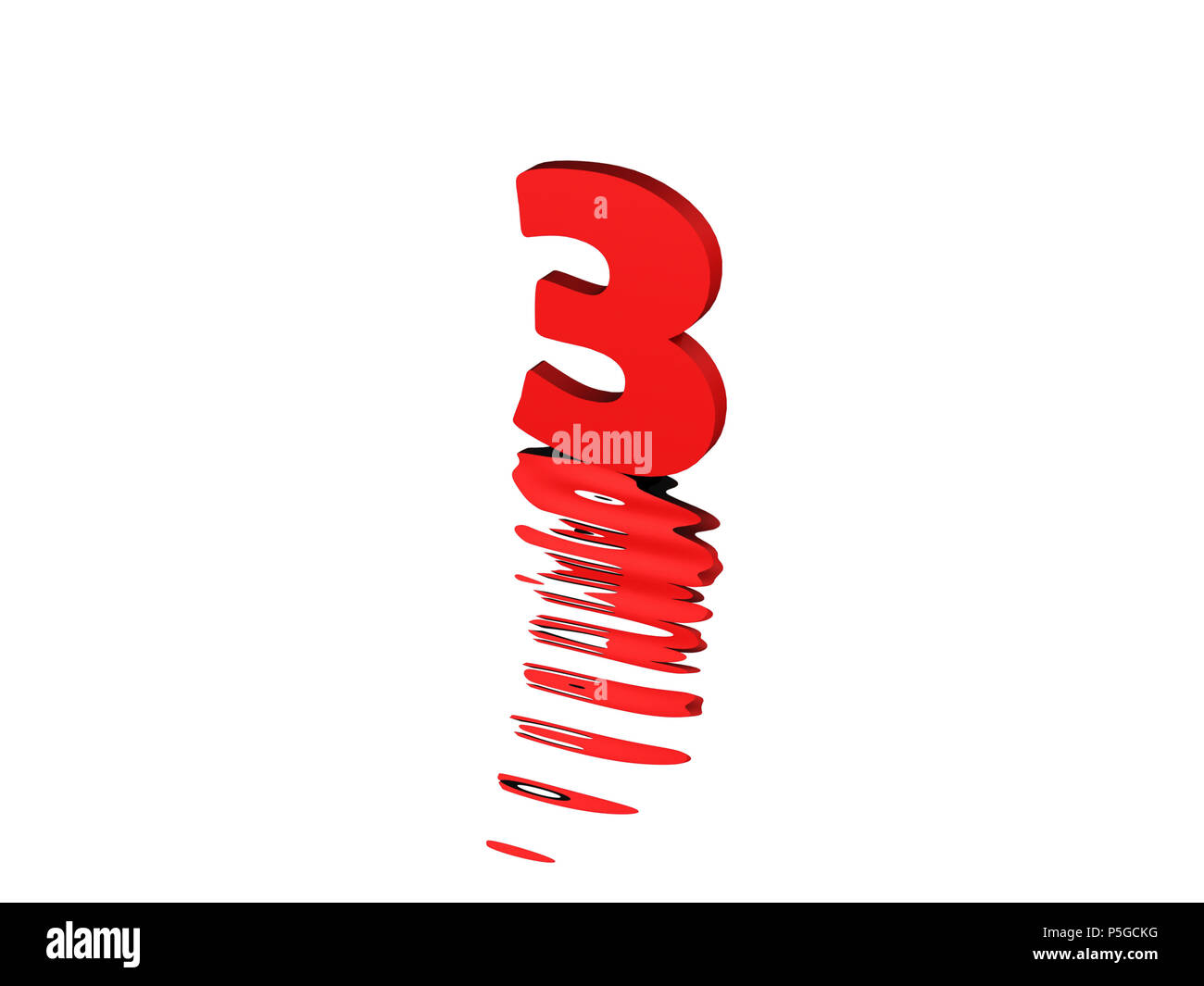 typography 3d render isolated on white background Stock Photo - Alamy