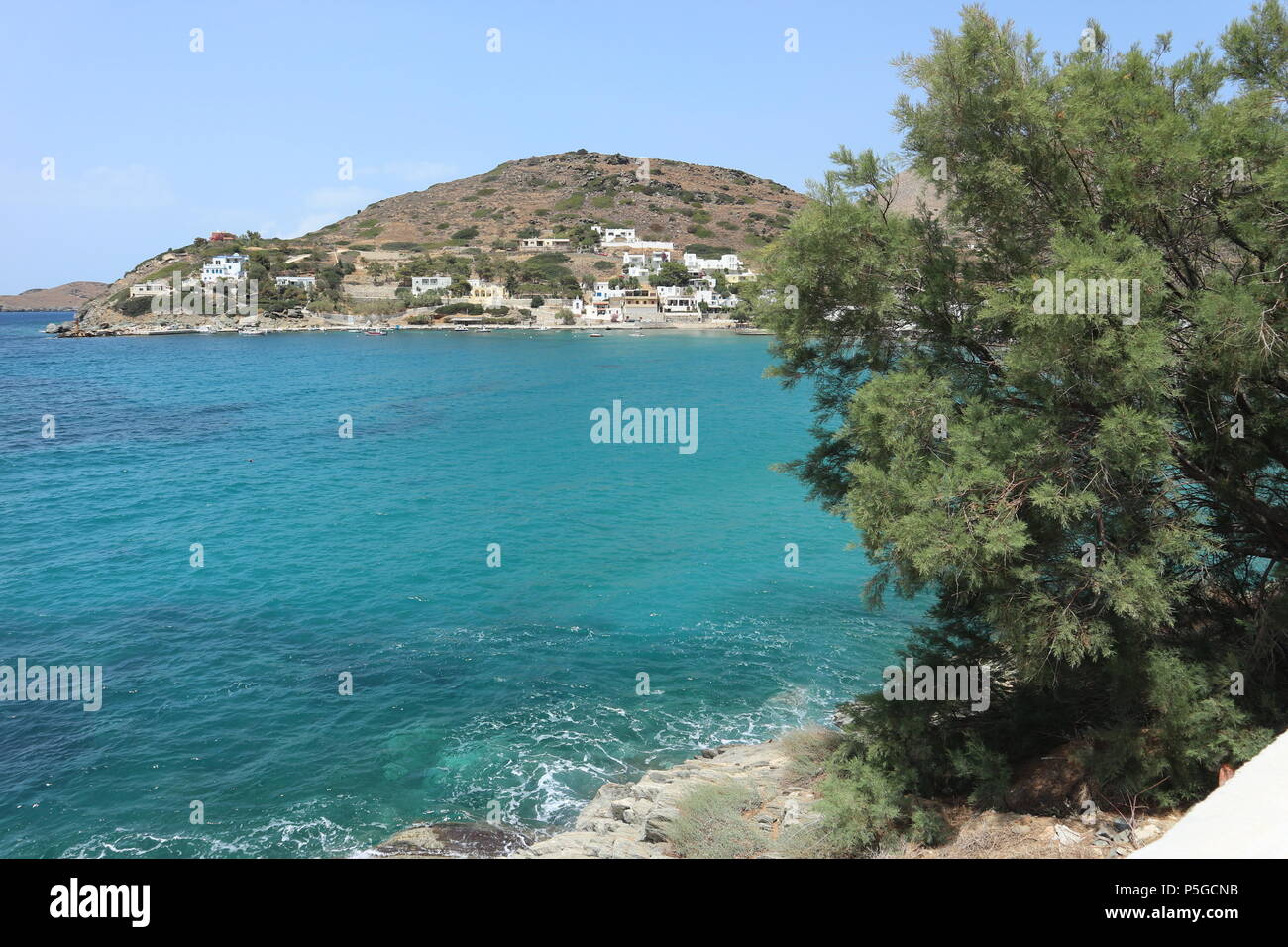 Kini beach at Syros island, Greece Stock Photo - Alamy