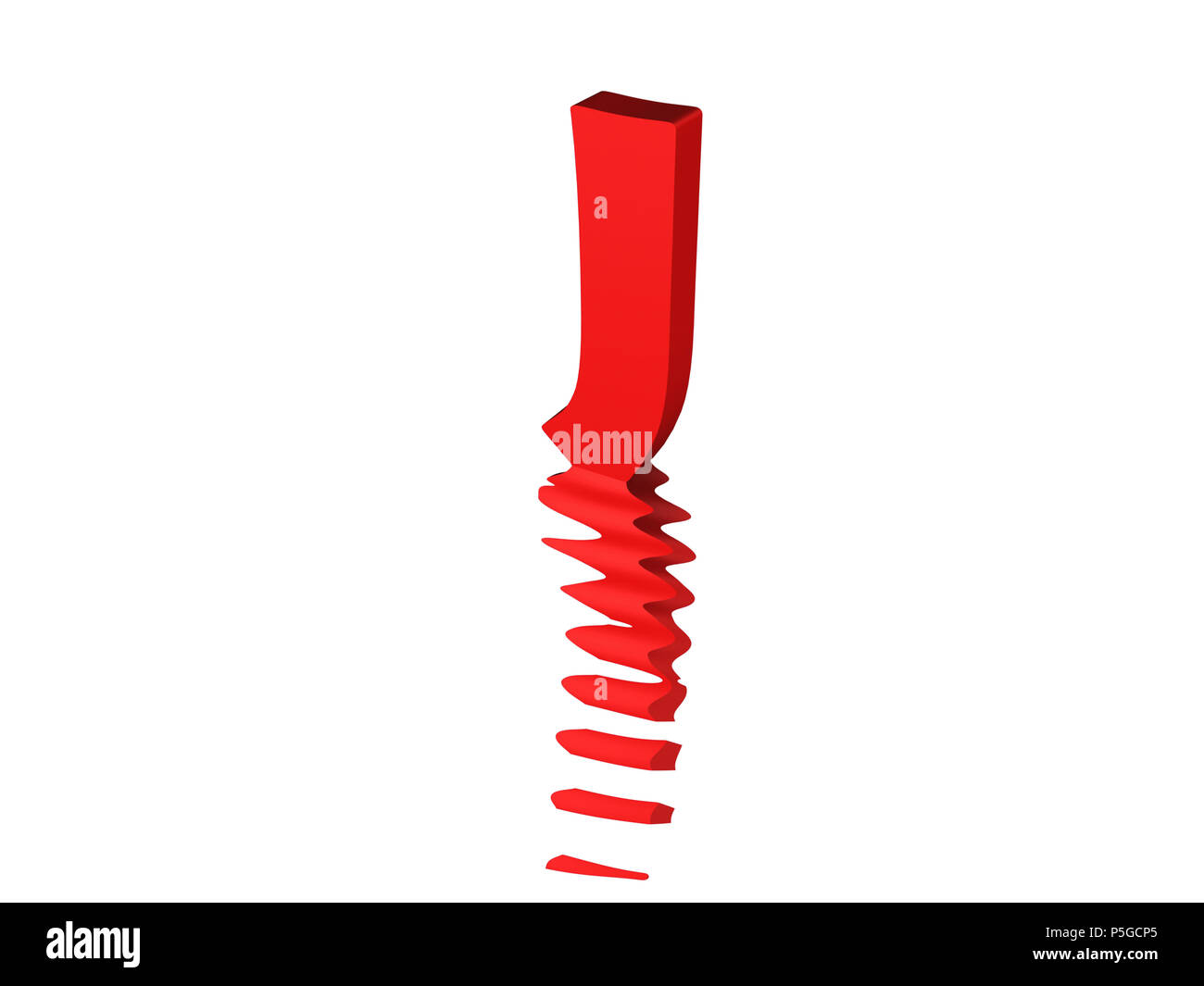 3d render of red typography, isolated on white background and ...