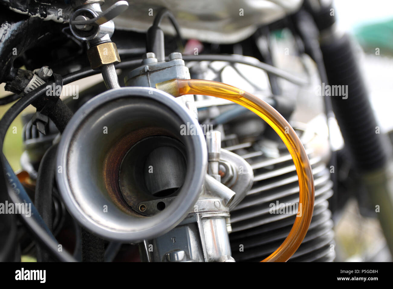 Vintage Motorcycle Carburetor Stock Photo - Alamy