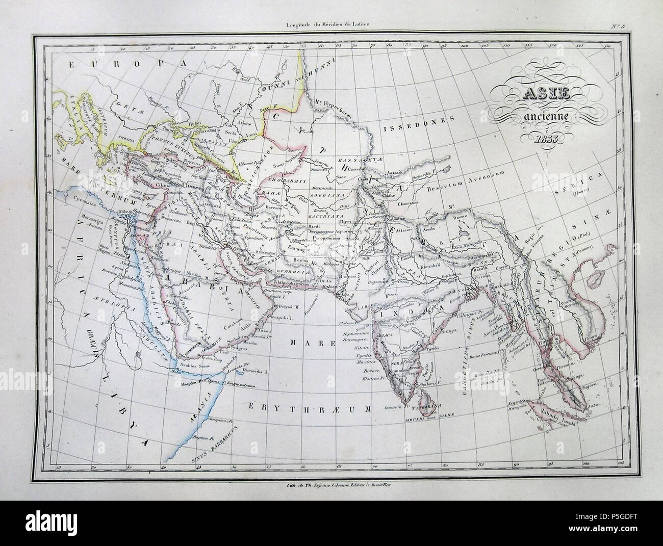 1833 Malte-Brun Map of Asia in Ancient Times - Geographicus ...