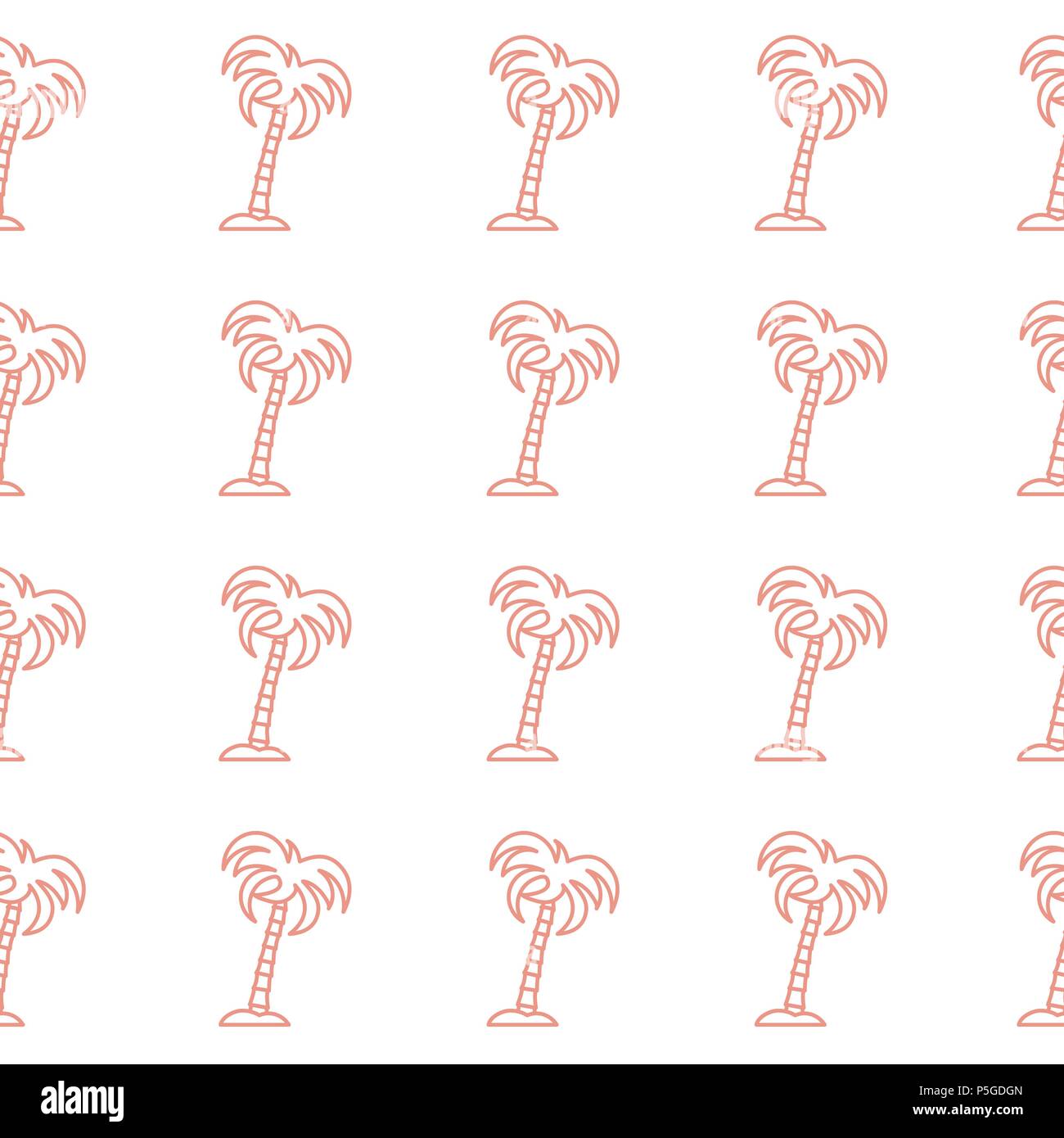 Seamless pattern with palm trees. Design for postcard, invitation ...