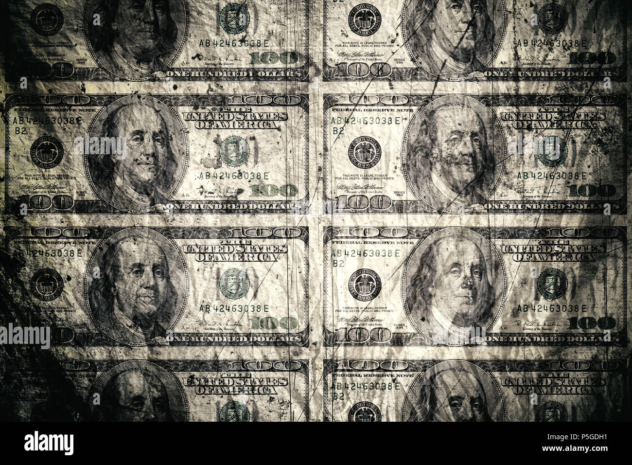 conceptual background image of us paper currency Stock Photo - Alamy