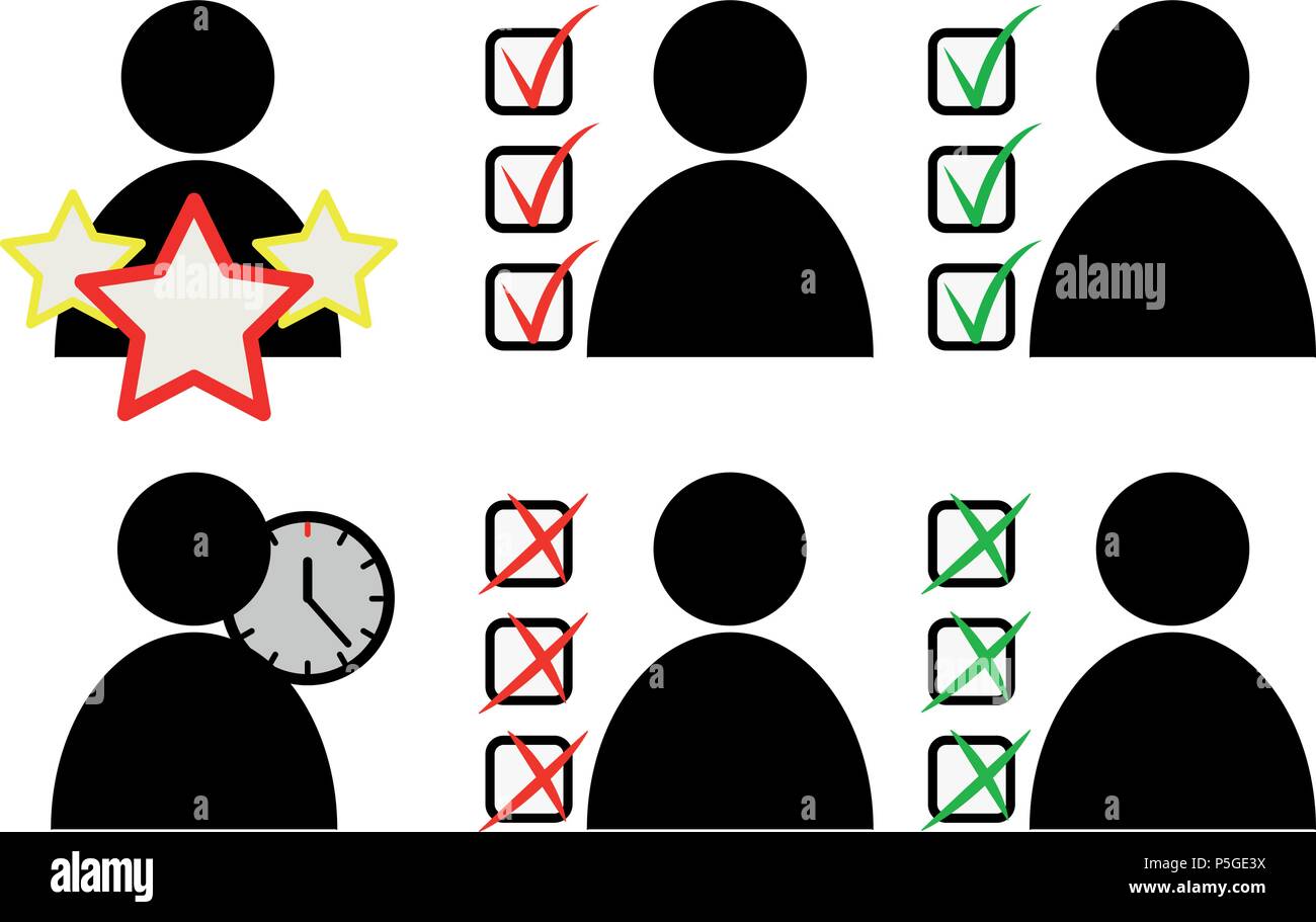 Icon set - User with signs 01 - Vector Stock Vector Image & Art - Alamy