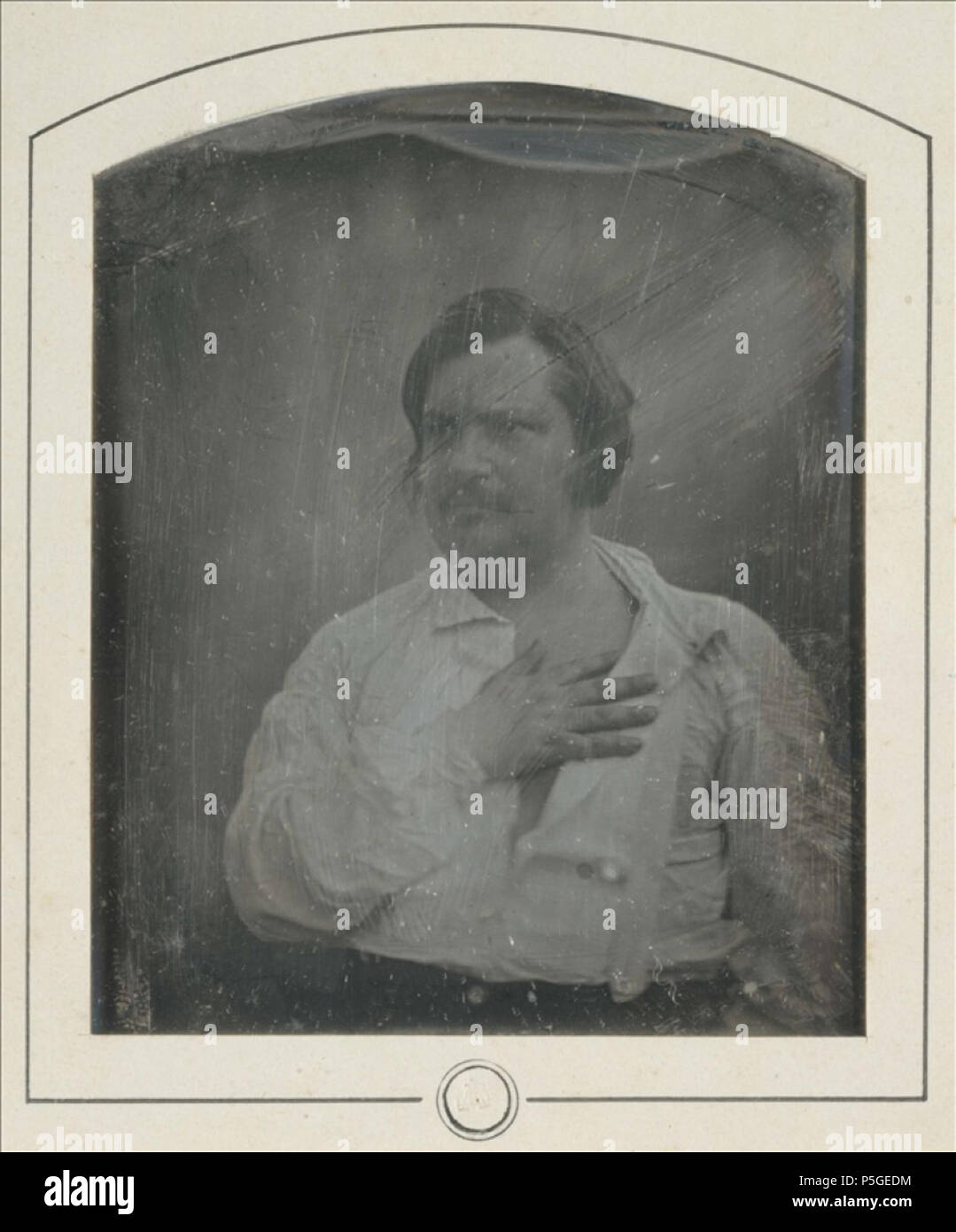 N/A. English: The original daguerrotype of Honoré de Balzac by Louis ...