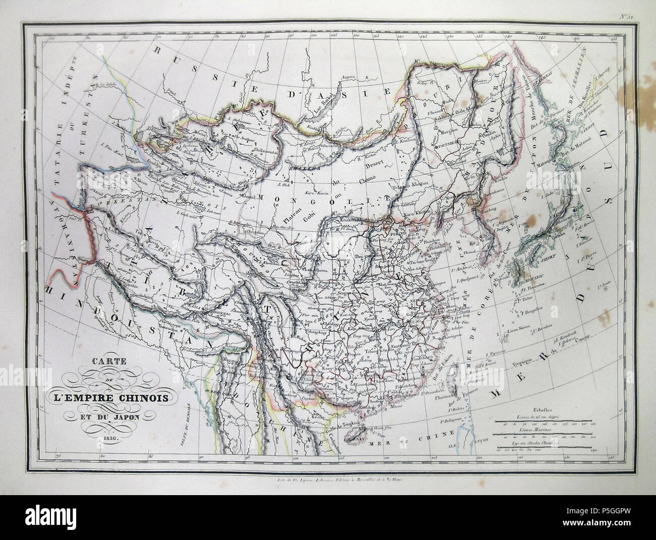 1837 Malte-Brun Map of China and Japan - Geographicus - China-mb-1837 ...