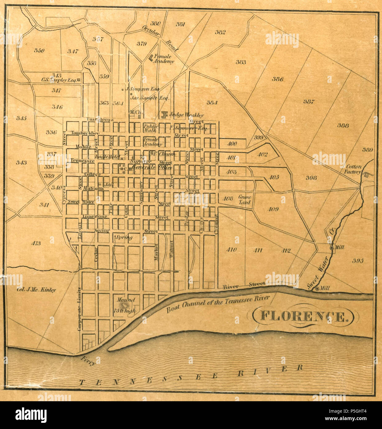 Map of florence hi-res stock photography and images - Alamy