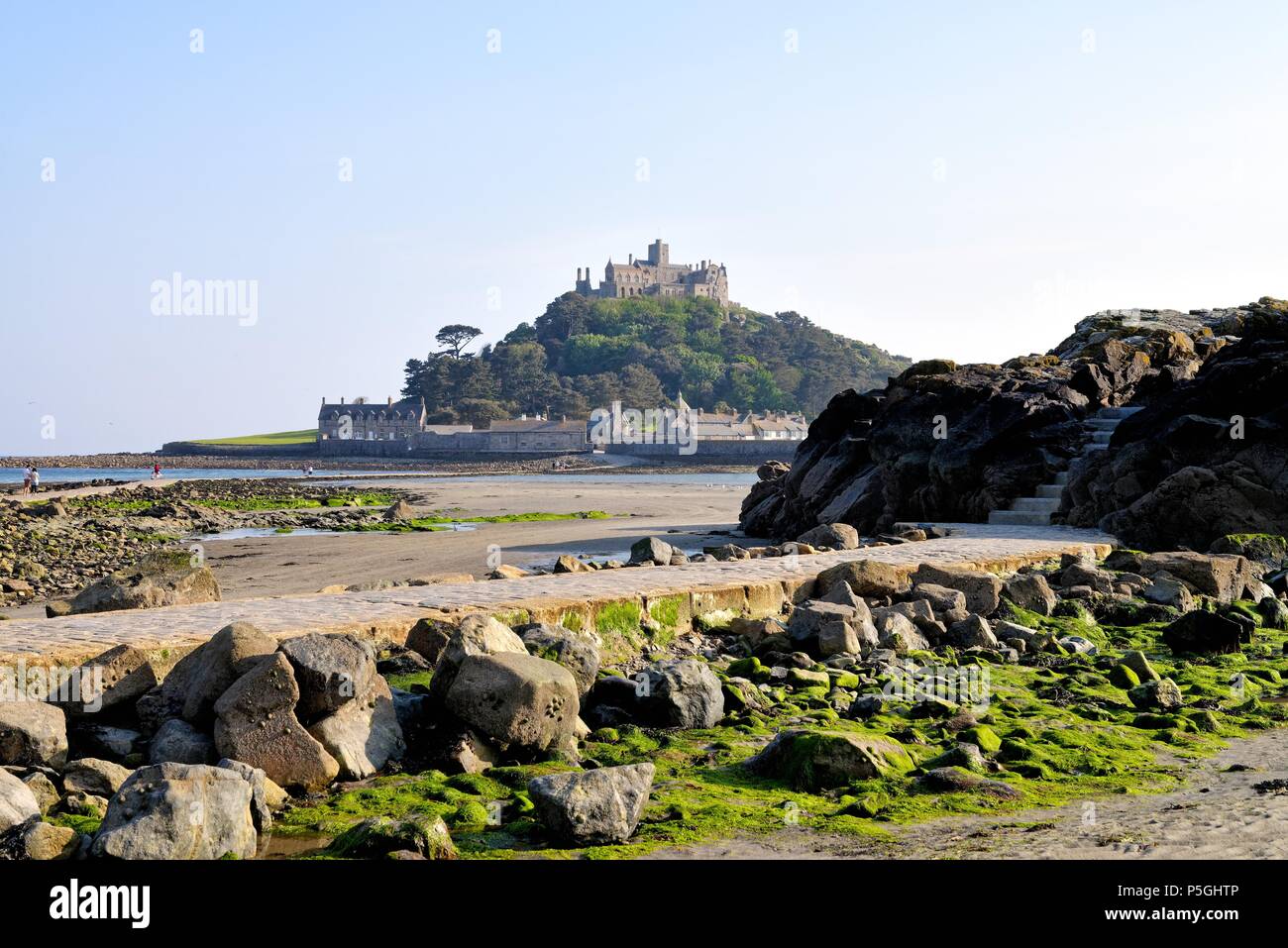 The castle at St.Michael's mount Marazion Cornwall England UK Stock ...