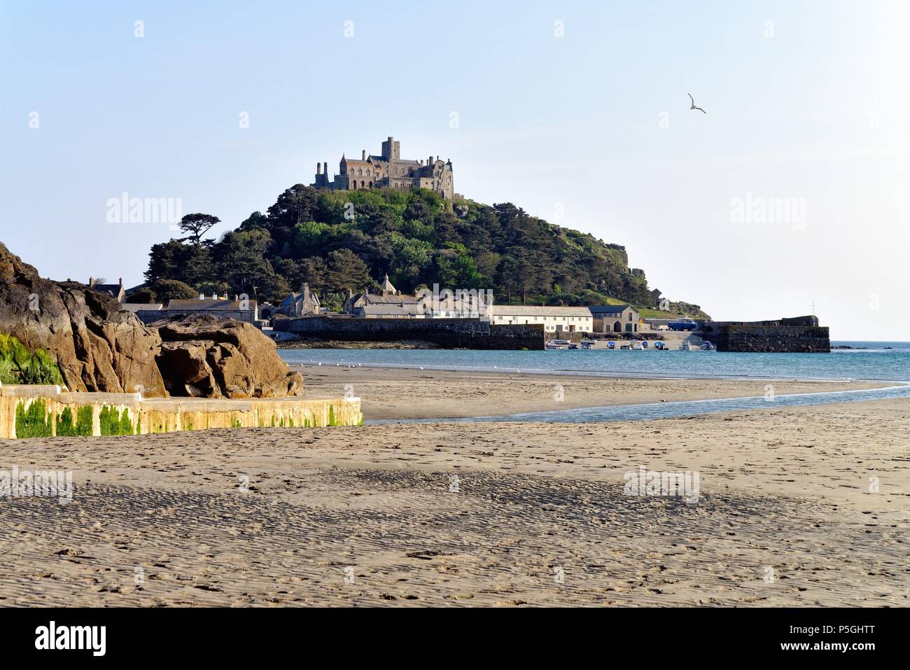 The castle at St.Michael's mount Marazion Cornwall England UK Stock ...