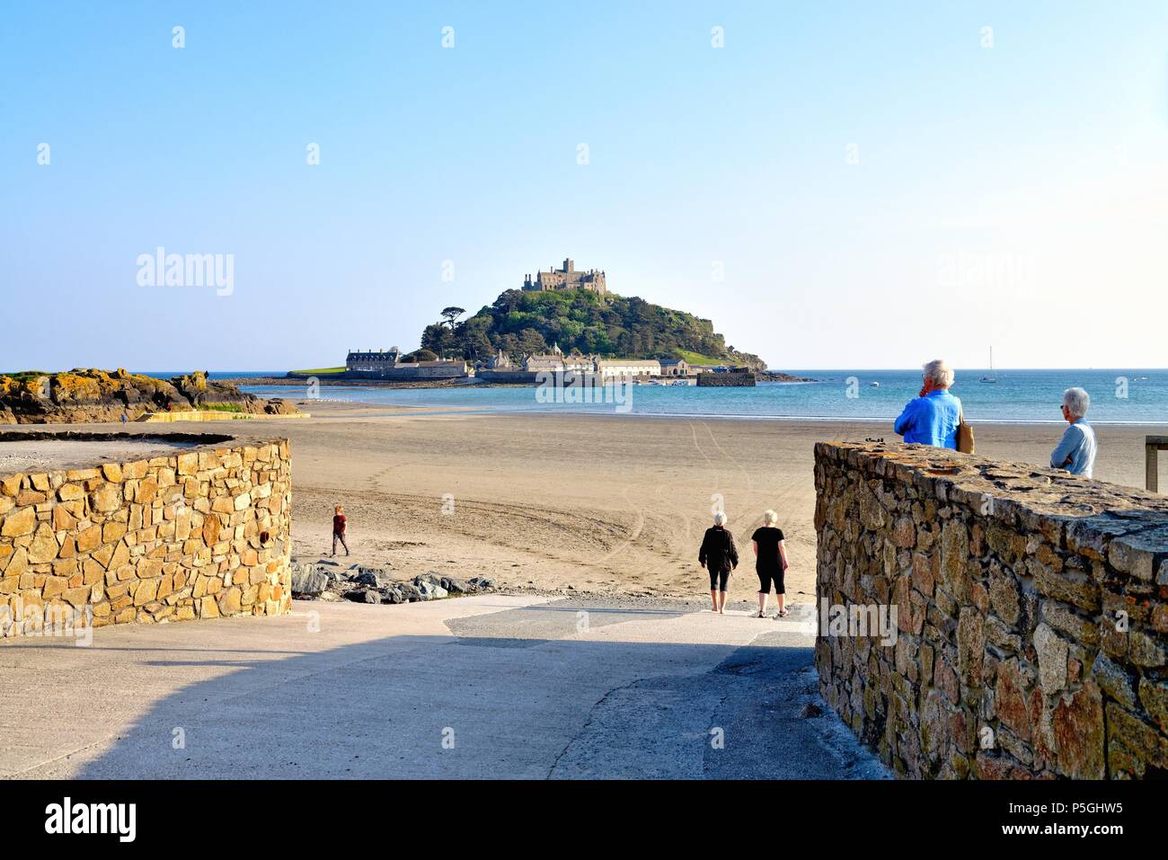 The castle at St.Michael's mount Marazion Cornwall England UK Stock ...