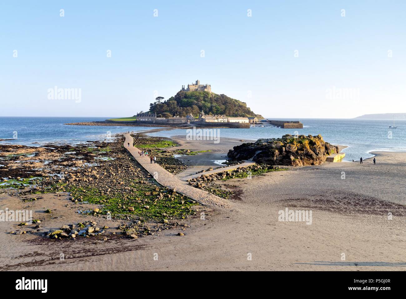 The castle at St.Michael's mount Marazion Cornwall England UK Stock ...