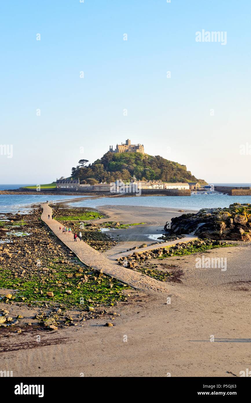 The castle at St.Michael's mount Marazion Cornwall England UK Stock ...