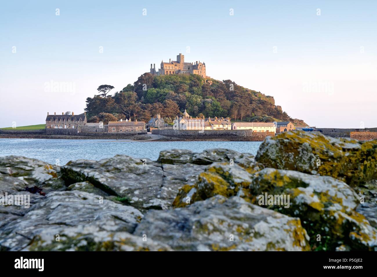 The castle at St.Michael's mount Marazion Cornwall England UK Stock ...