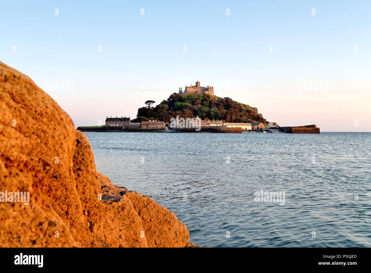The castle at St.Michael's mount Marazion Cornwall England UK Stock ...