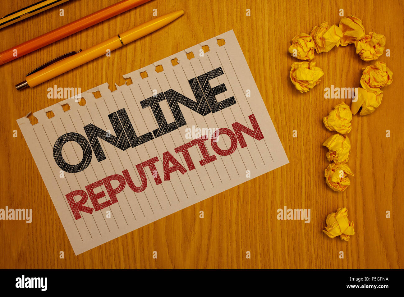 Conceptual hand writing showing Online Reputation. Business photo text ...