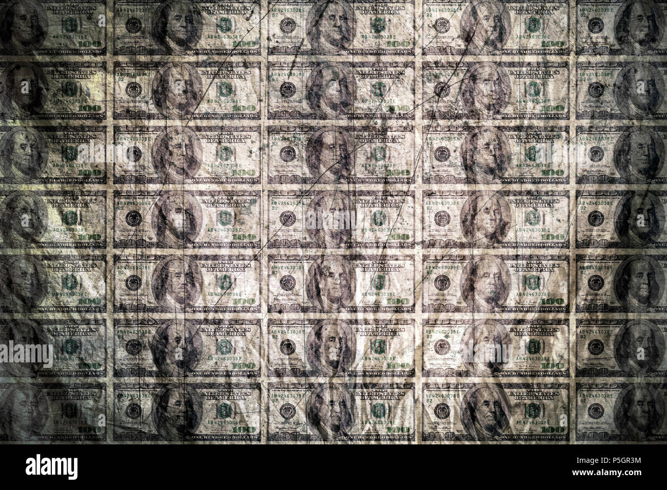 conceptual background image of us paper currency Stock Photo - Alamy