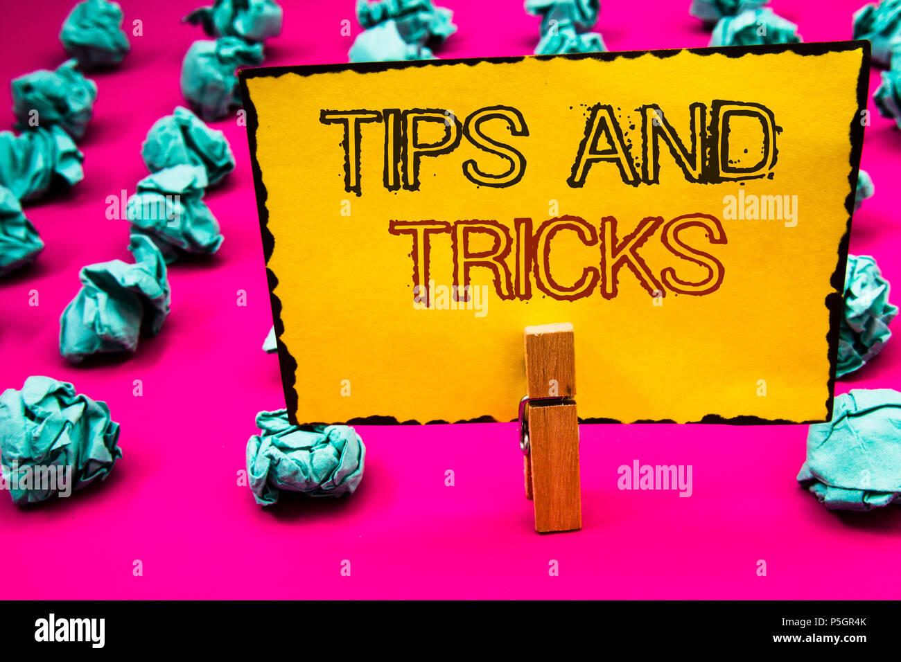 Text sign showing Tips And Tricks. Conceptual photo Suggestions to Make ...