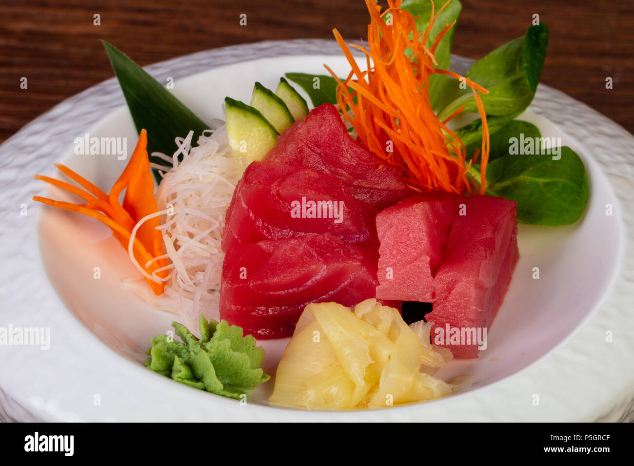 Japanese cold sushi with tuna Stock Photo - Alamy