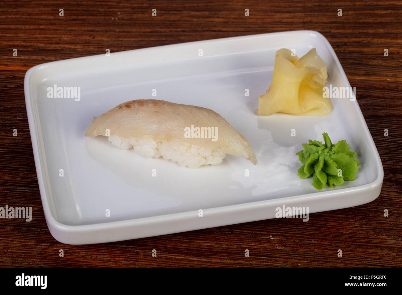 Cold Sushi with raw dorada Stock Photo - Alamy