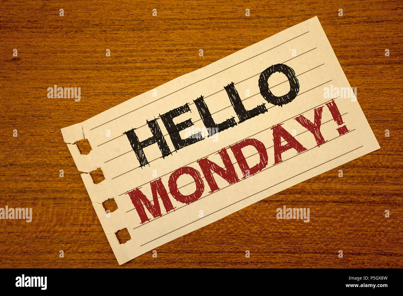 Writing note showing Hello Monday Motivational Call. Business photo ...